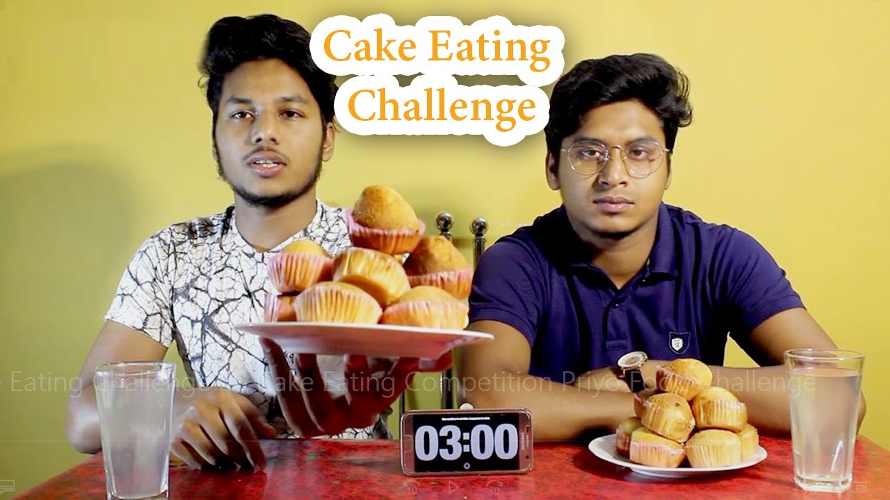 Cake Eating Challenge | 20 Cake Eating Competition | Priyo Food ...