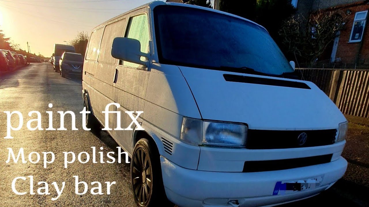 vw t4 clay bar, mop polish, bodywork shining #detailing - YouTube