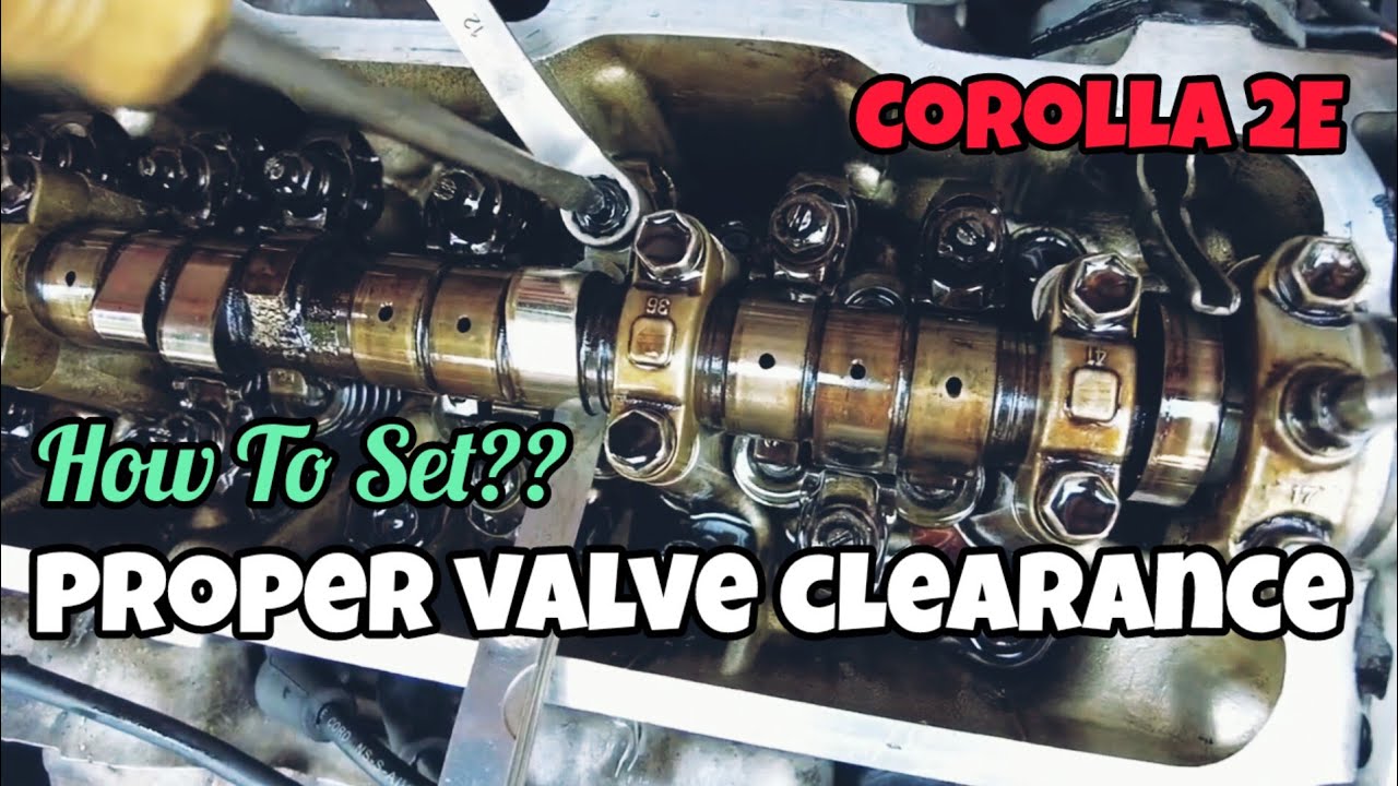 Valve Clearance Setting Tutorial for Toyota Corolla 2E - YouTube