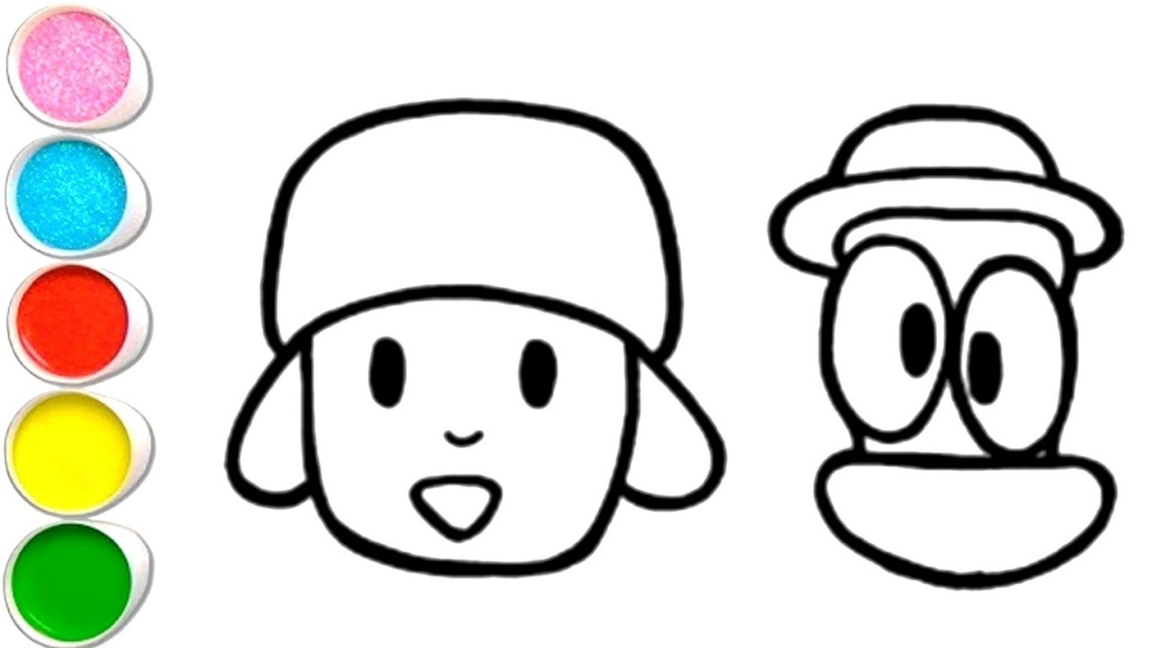 How to draw Peppa pig and pato drawing painting coloring for kids and ...