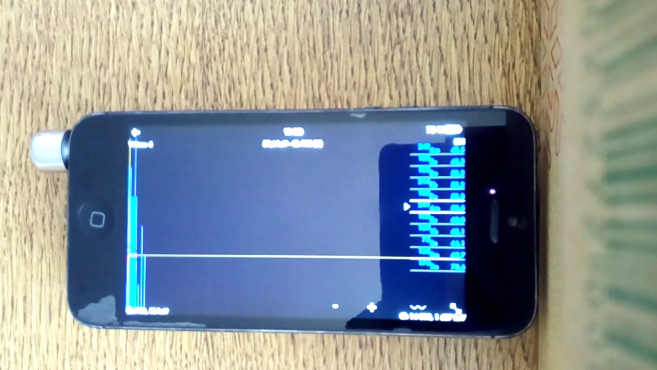 Спектр Am241 + Sr90 (Айфон, программа Geiger Bot) - YouTube