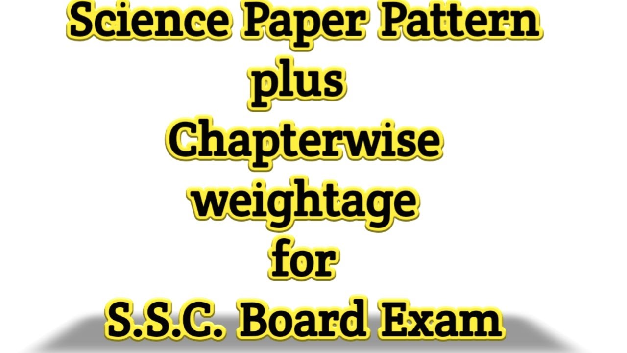 Everything about Revised Science Paper pattern plus Chapterwise ...