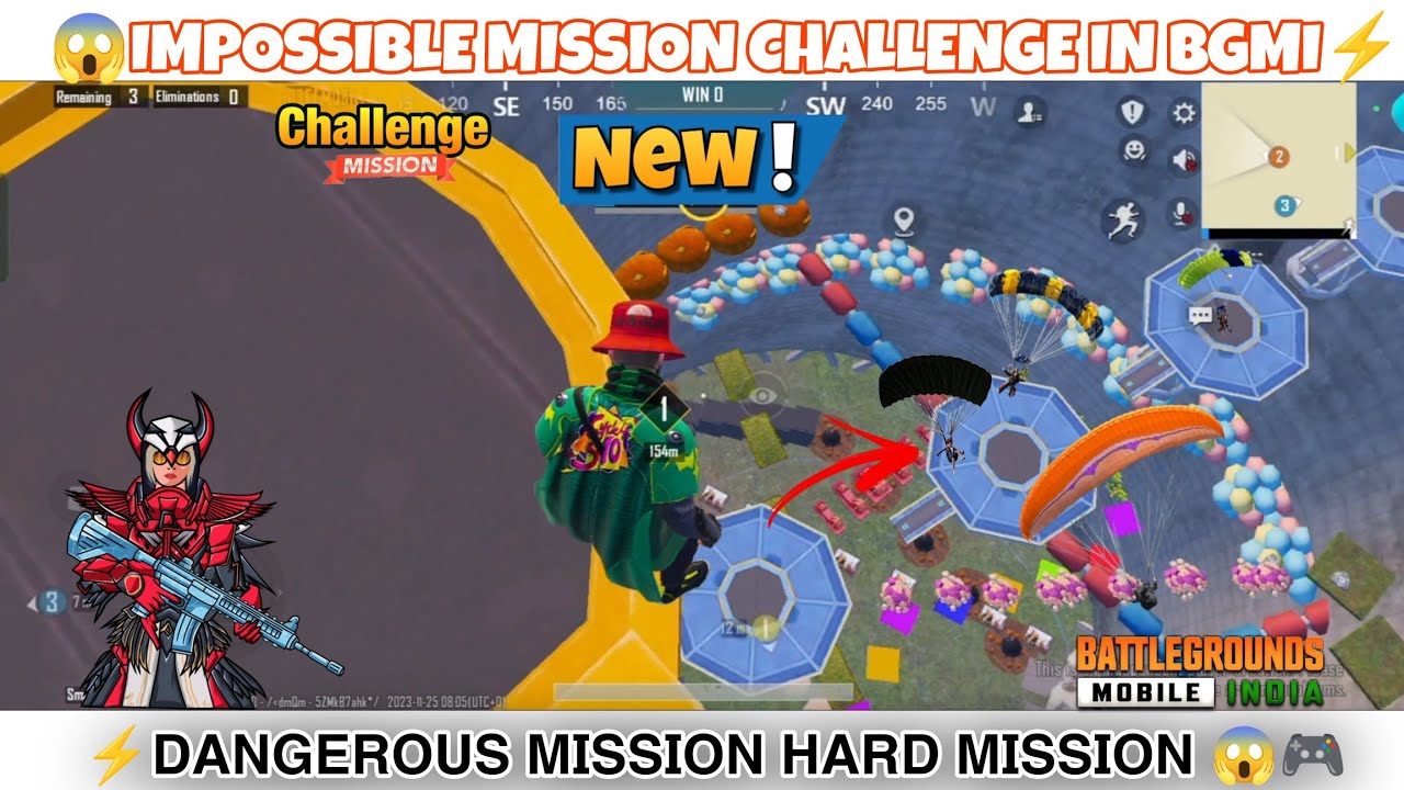 IMPOSSIBLE MISSION AND CHALLENGE MISSION 😱😡 IN BGMI UPDATE DANGEROUS ...
