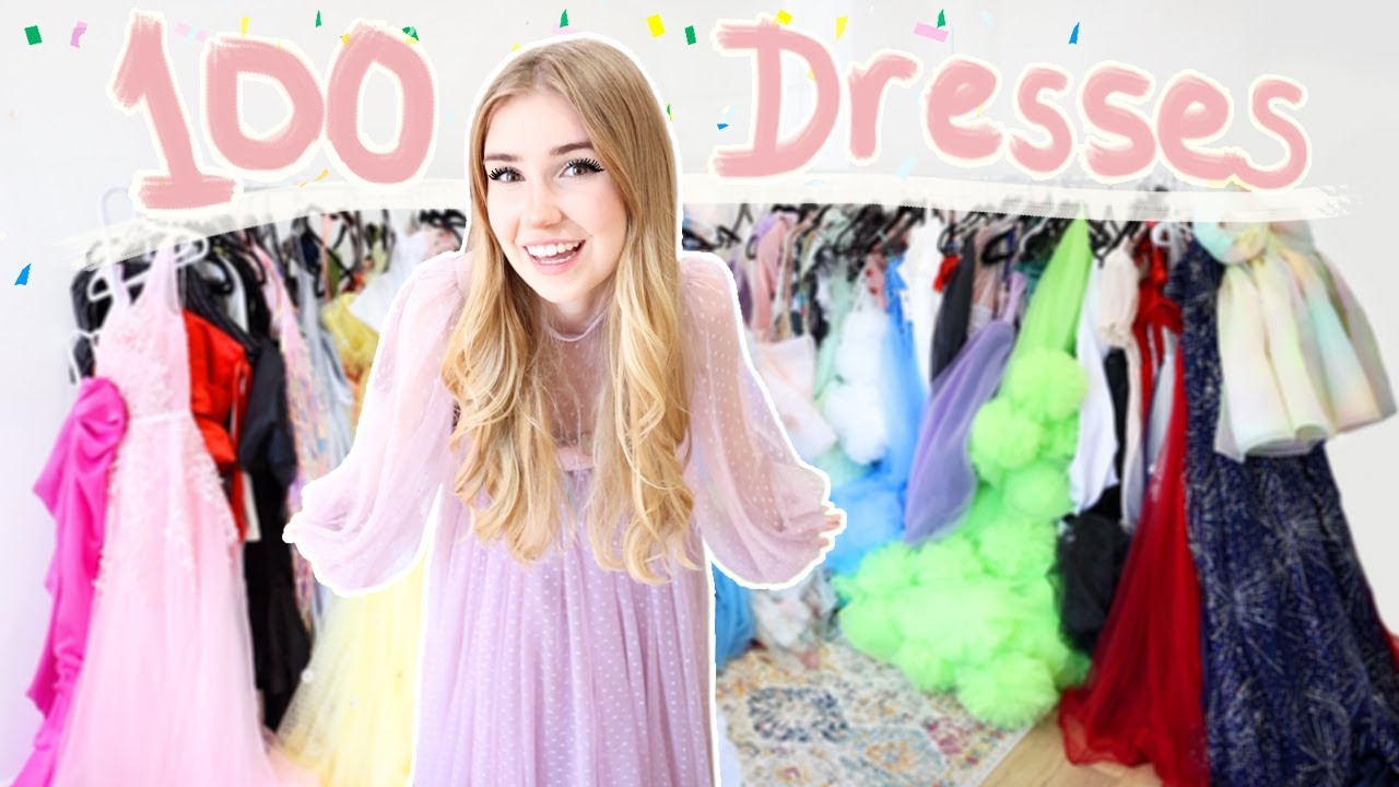 my insane dress collection clear out + trying them all on | GIVEAWAY ...