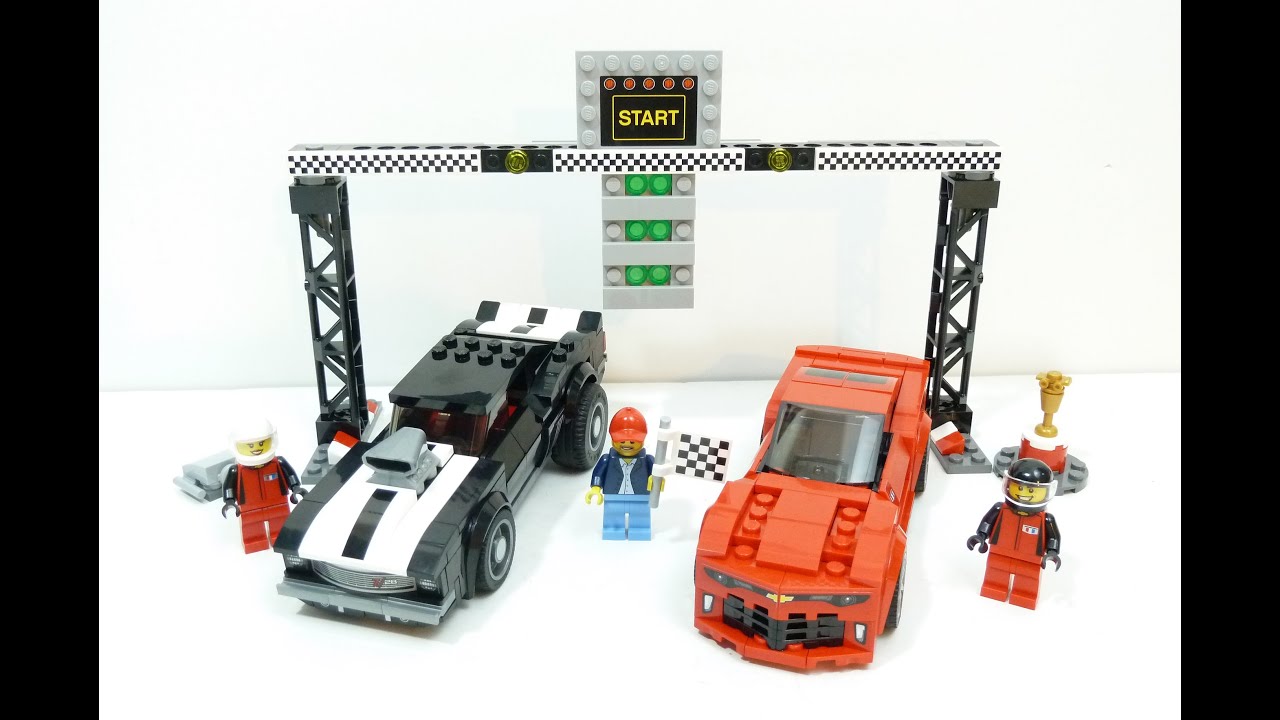 LEGO SPEED CHAMPIONS 75874 CHEVROLET CAMARO DRAG RACE Review - YouTube