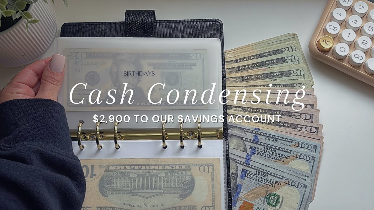 Cash Condensing | $2,900 Going to Savings | May 2025 | Cash Stuffing ...