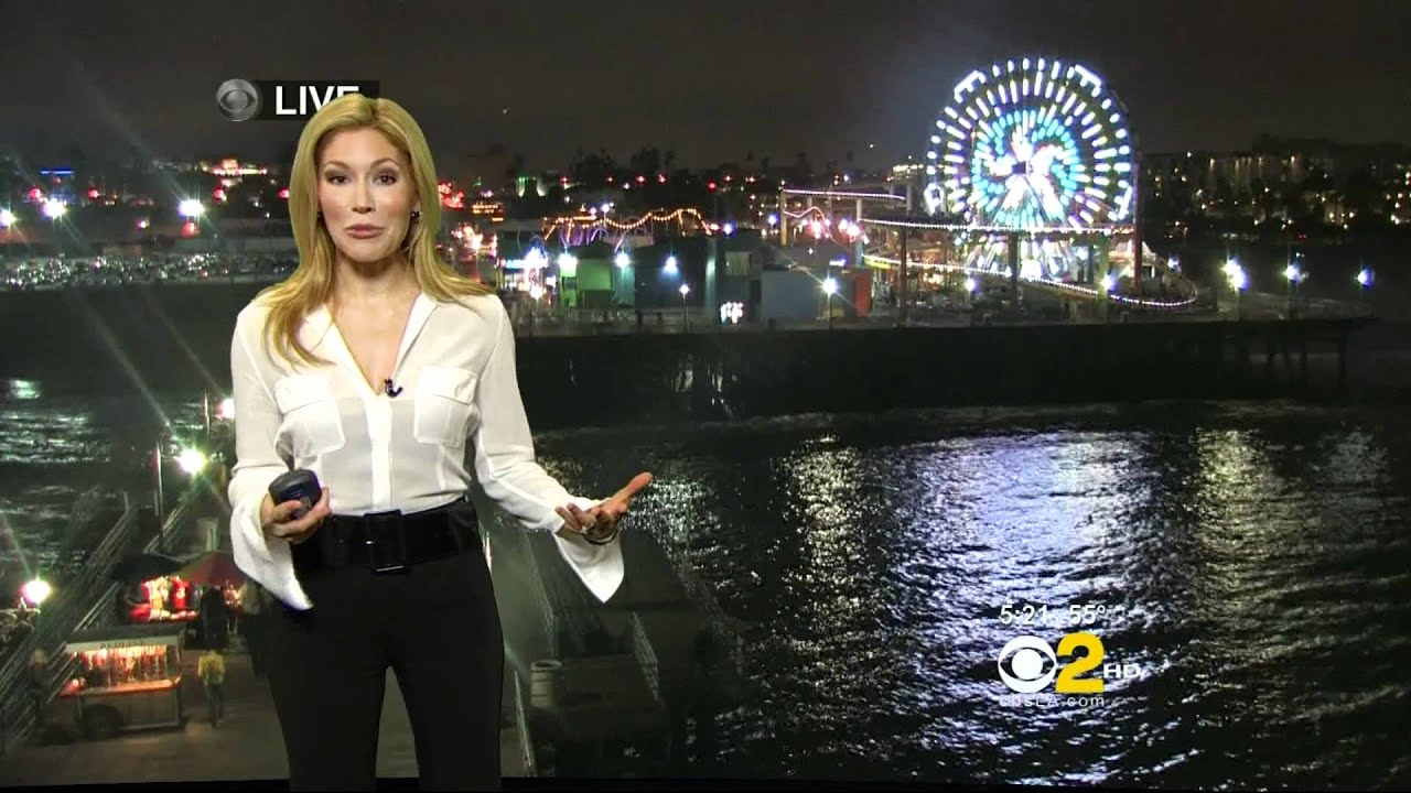 Jackie Johnson 2011/11/23 5PM CBS2 HD; Sexy sheer white blouse - YouTube