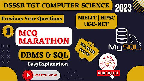 DBMS SQL MCQ Series - YouTube