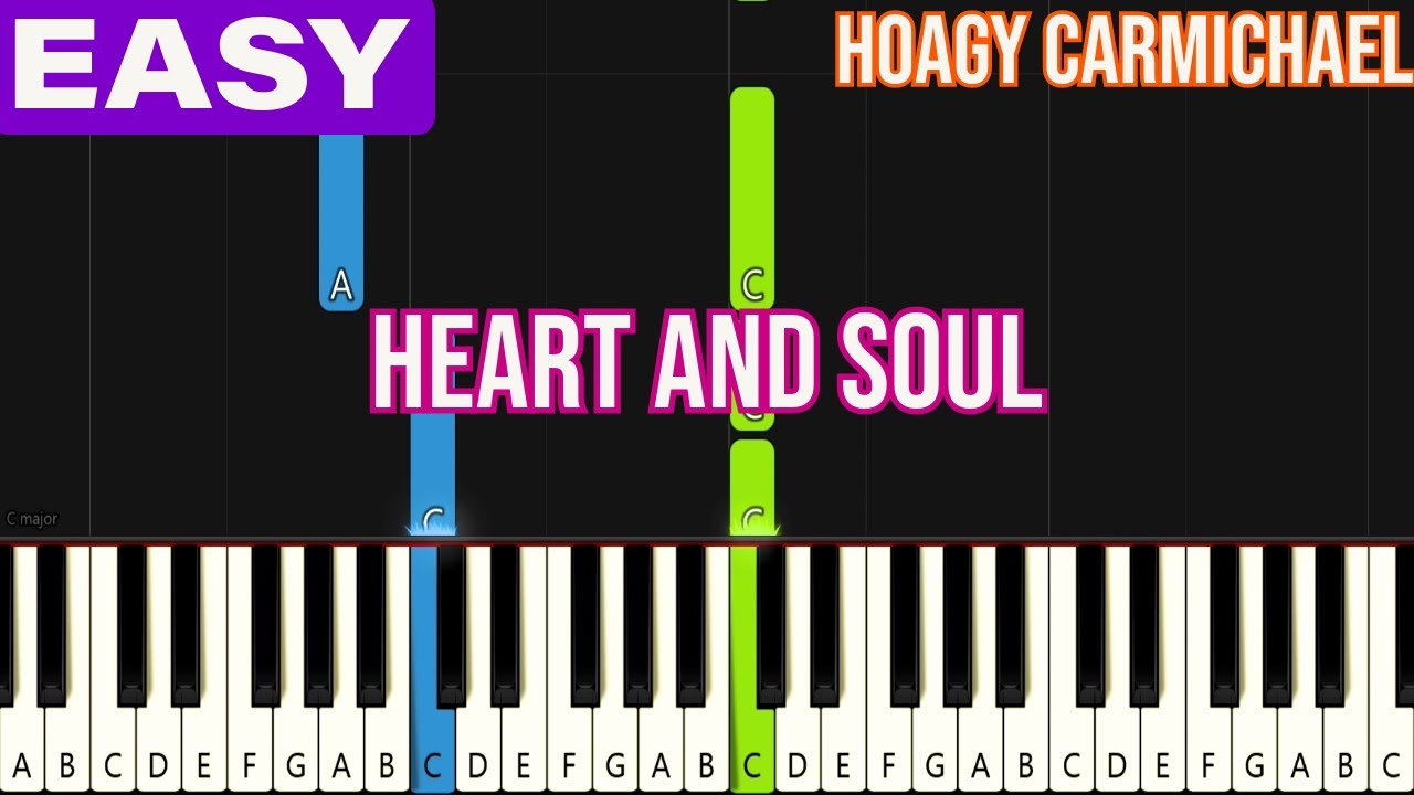Hoagy Carmichael - Heart and Soul | EASY Piano Tutorial for Beginners ...