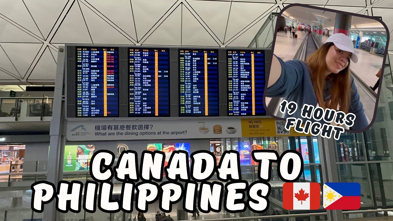 FLIGHT BACK HOME FROM CANADA | PH DIARIES 🇵🇭 - YouTube