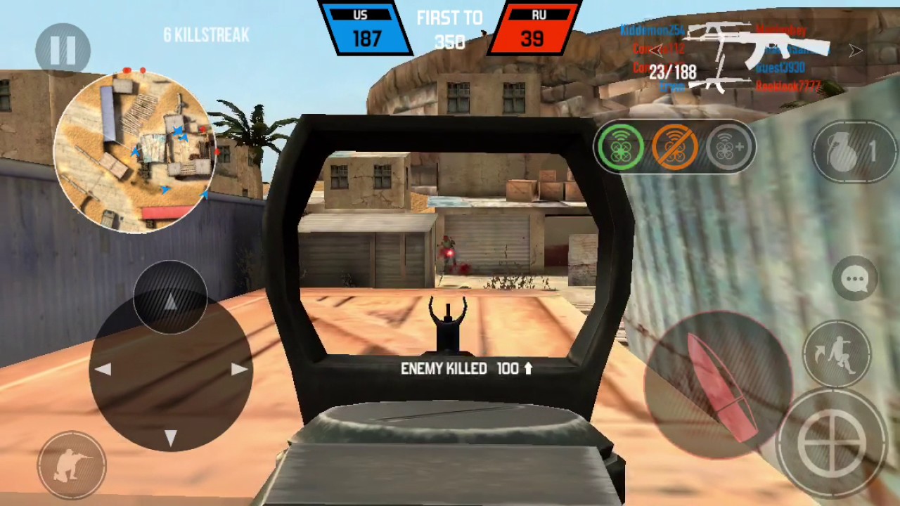 BULLET FORCE:HUGE AK47 STREAK ON OUTPOST - YouTube