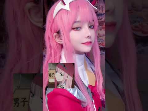 【Tik Tok】DARLING in the FRANXX 02 cos ビューティーガールズ バイナリーガールズ フェイス アニメ 抖音 ...