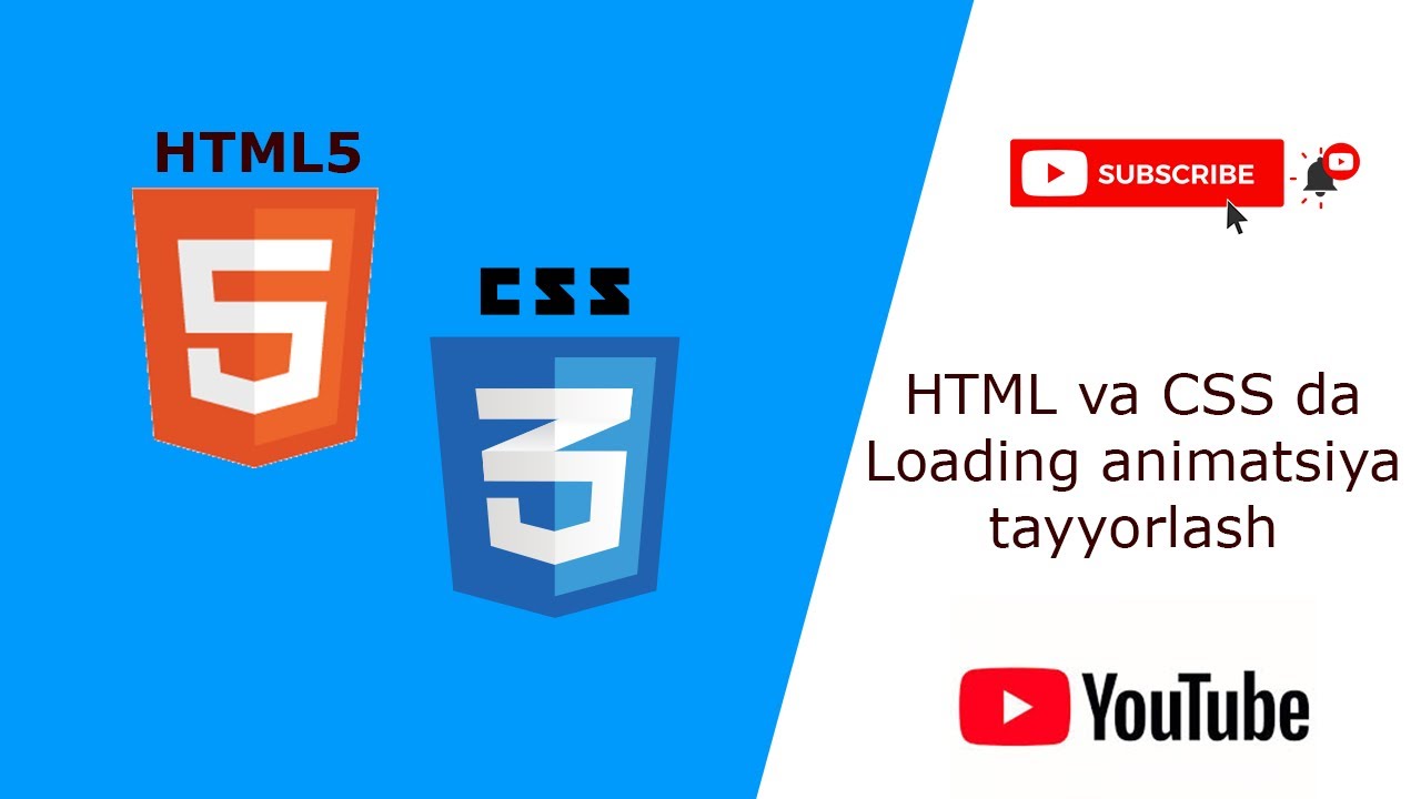 Html Va Css Da Loading Animasiya Webdevelopment Ziyolineuz Youtube