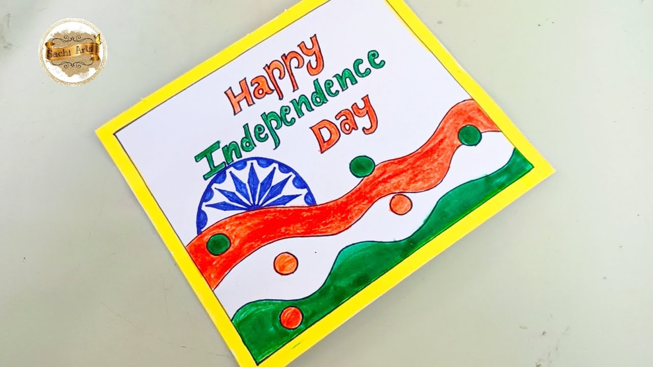 Very Easy Independence Day poster | 15 August Simple Drawing | How To ...