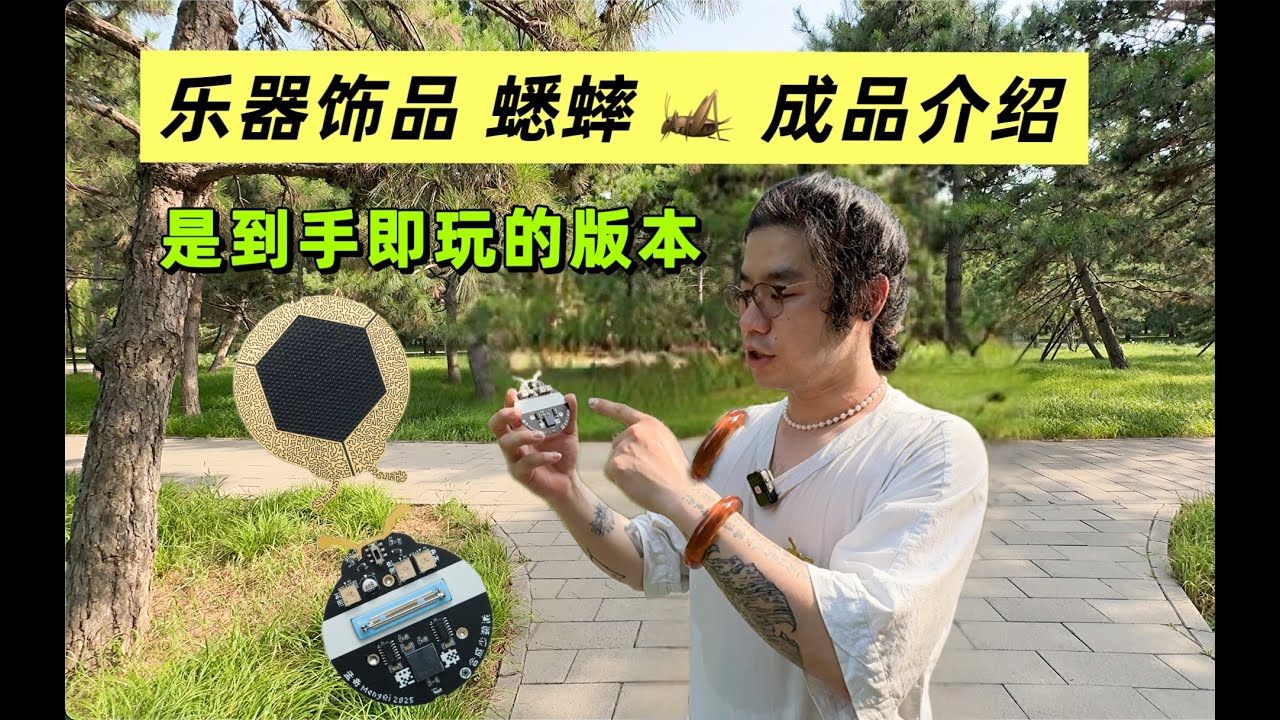 Cricket, a musical instrument jewelry that can be played - YouTube