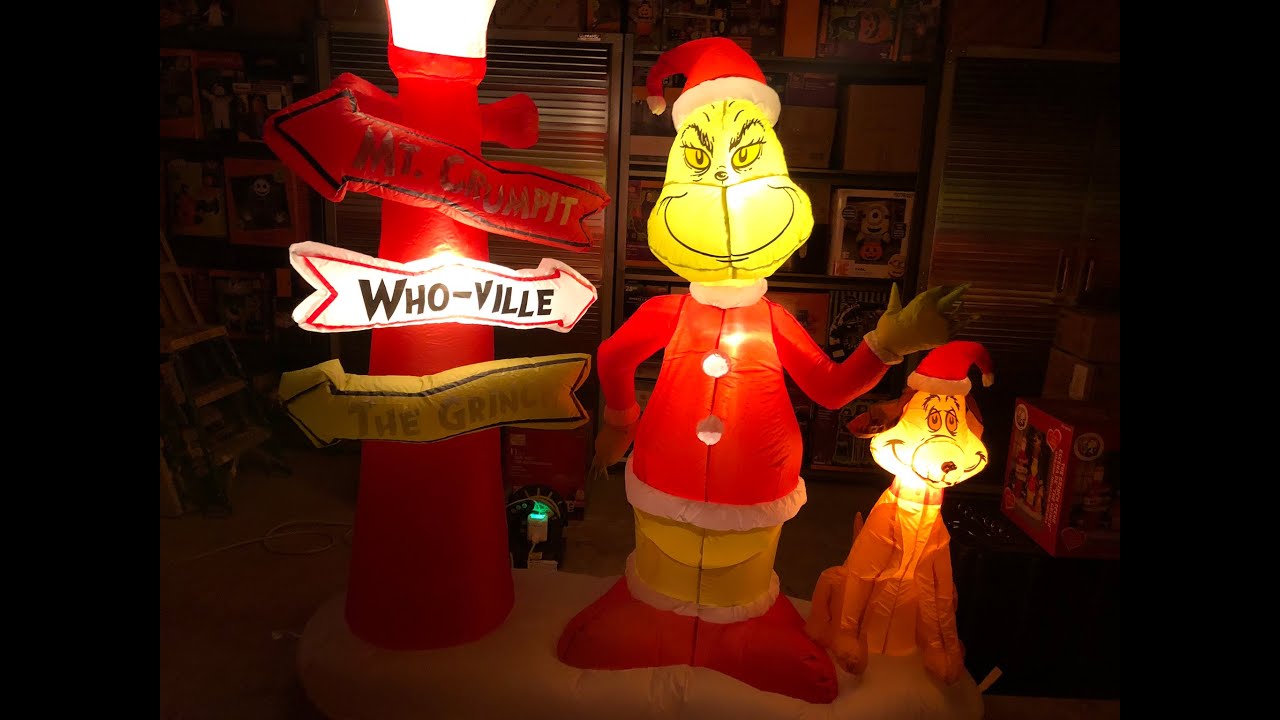 Review: Gemmy Dr. Seuss The Grinch Scene - 6 ft Christmas inflatable ...