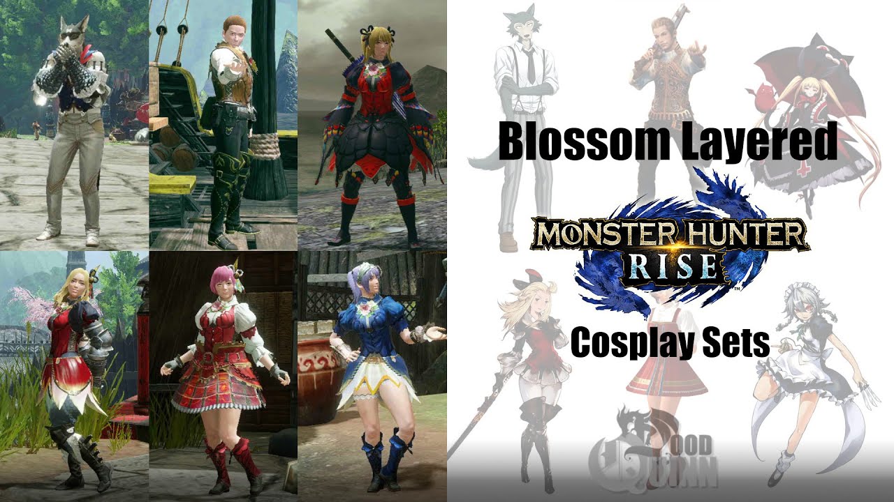 MH Rise Fashion Hunter: Blossom Layered Armor - YouTube