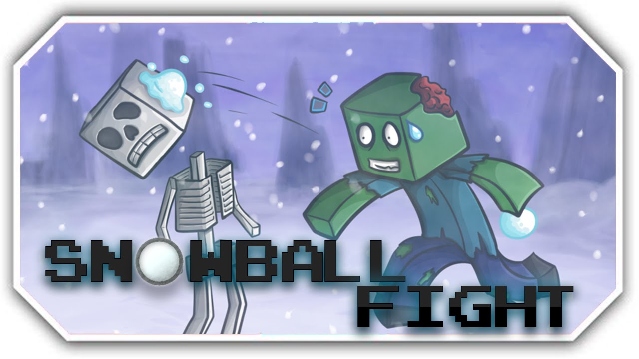Minecraft Snow Ball Fight! - YouTube