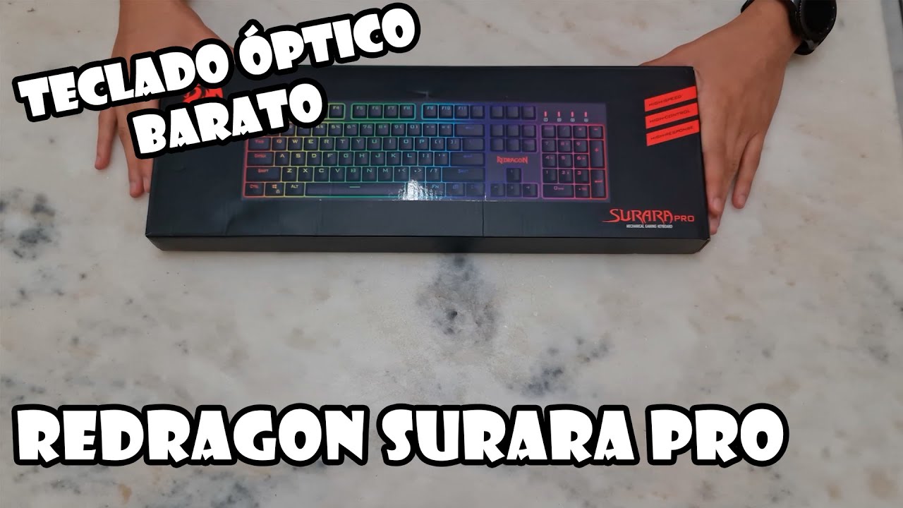 Unboxing Redragon Surara Pro! Teclado Óptico Mecânico Para Todos! - YouTube