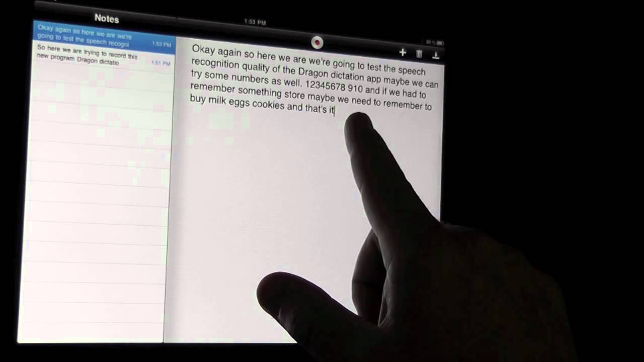 App review dragon dictation for voice recognition and dictatiion - YouTube