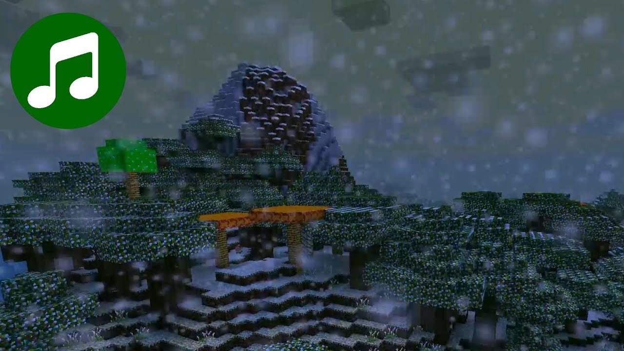 MINECRAFT Ambient Music & Ambience 🎵 Snowy Mountains (Minecraft OST ...