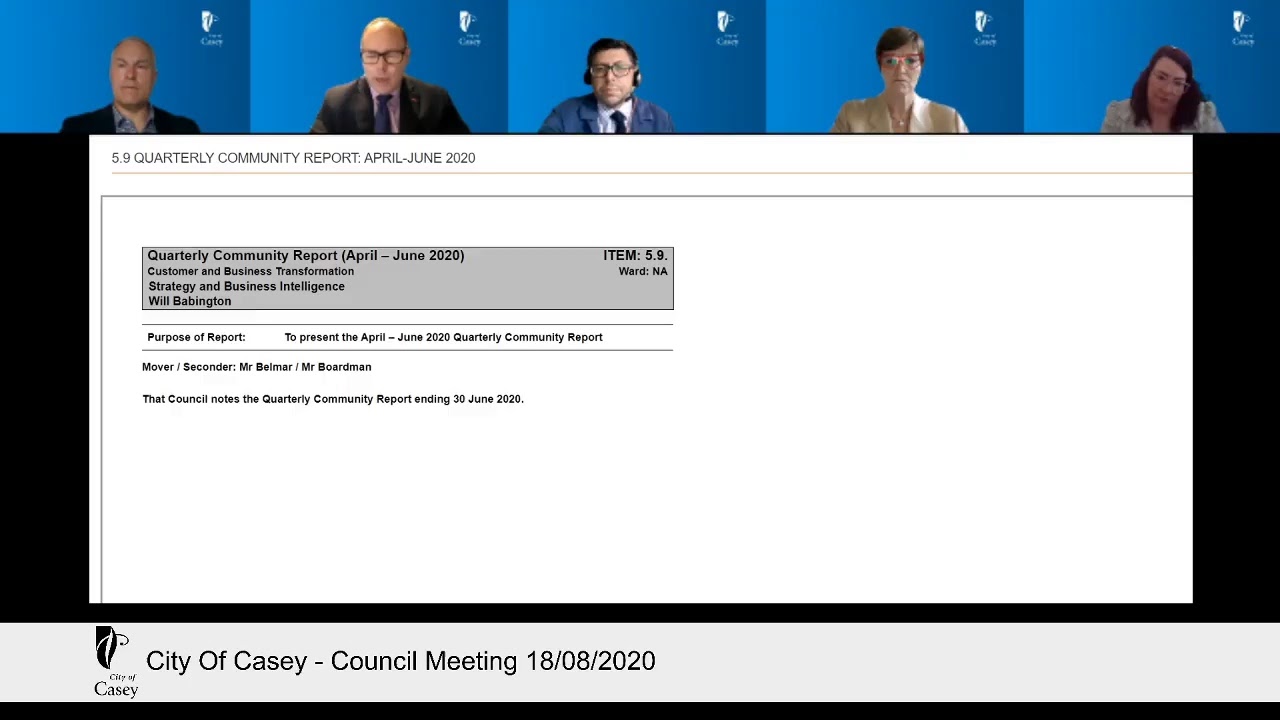 City Of Casey - Council Meeting 18/08/2020 - YouTube