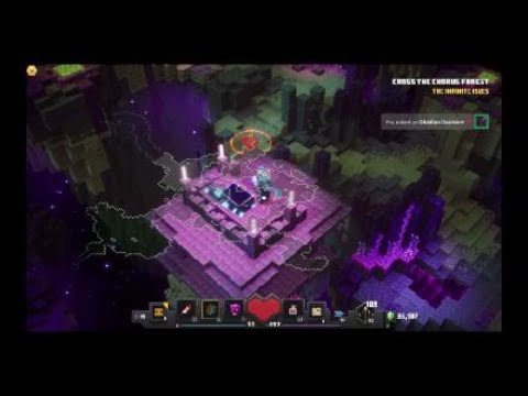 Minecraft Dungeons Secret obsidian chest - End wilds - YouTube