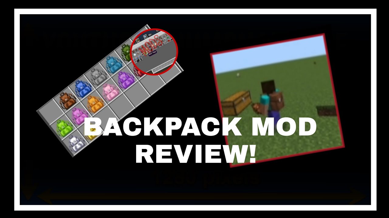 MINECRAFT BEDROCK BACKPACK ADDON REVIEW - YouTube