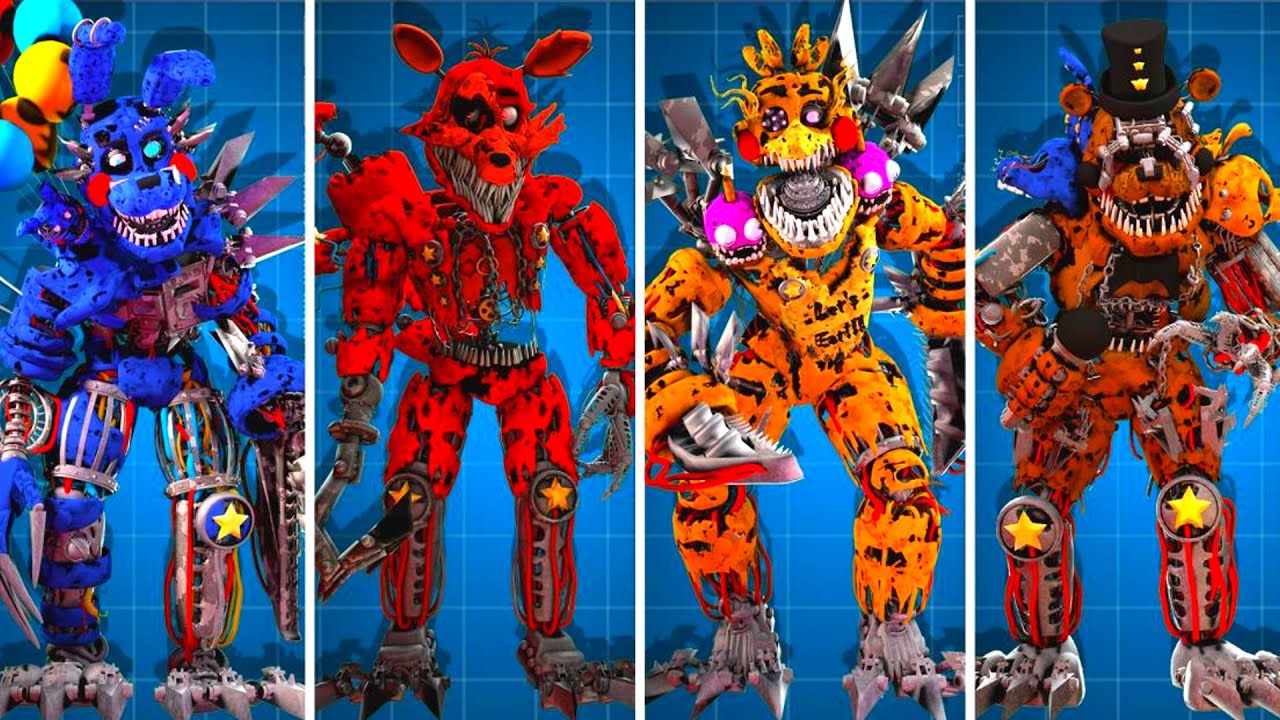 FNaF AR: Hunter Animatronics Workshop Animation - YouTube