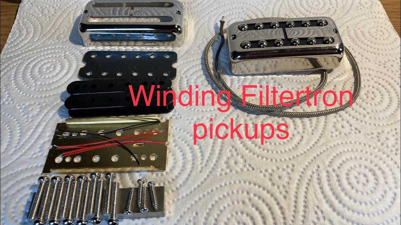 Custom guitar building: Winding Filtertron pickups. - YouTube