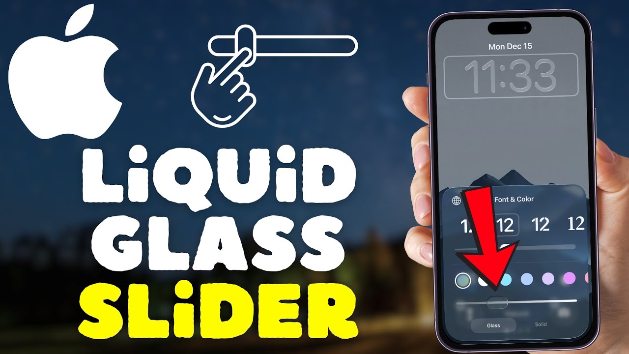 How to Use Liquid Glass Slider on iPhone Lock Screen (iOS 26) - YouTube