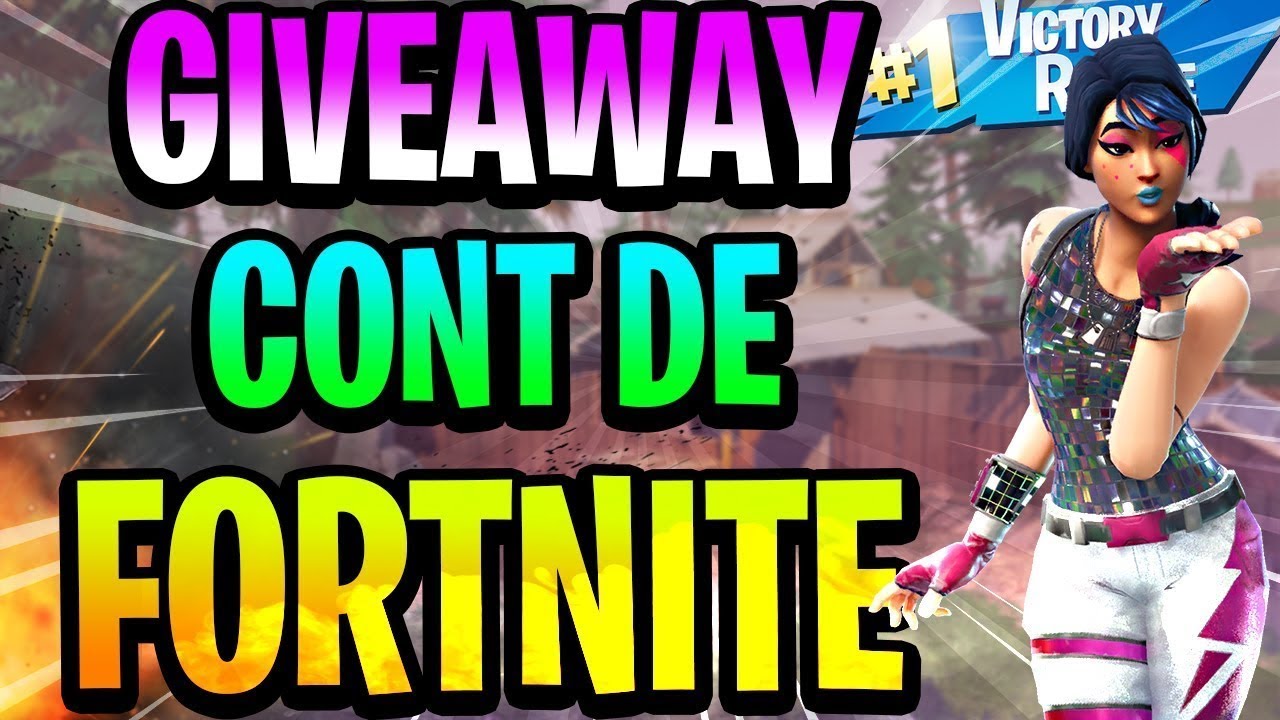 Giveaway cont de Fortnite - YouTube