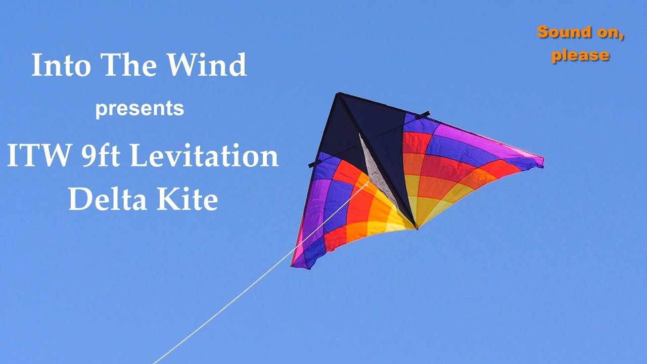 Into The Wind 9-ft Levitation Delta Kite - YouTube