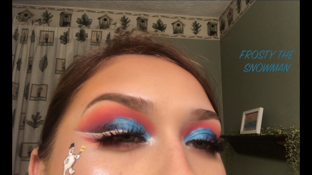 FROSTY THE SNOWMAN MAKEUP LOOK - YouTube