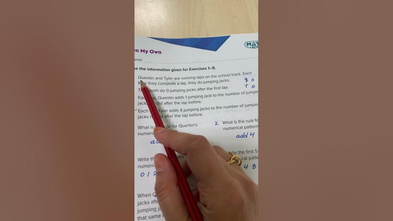 Reveal math grade 5 lesson 14-4 numerical patterns - YouTube