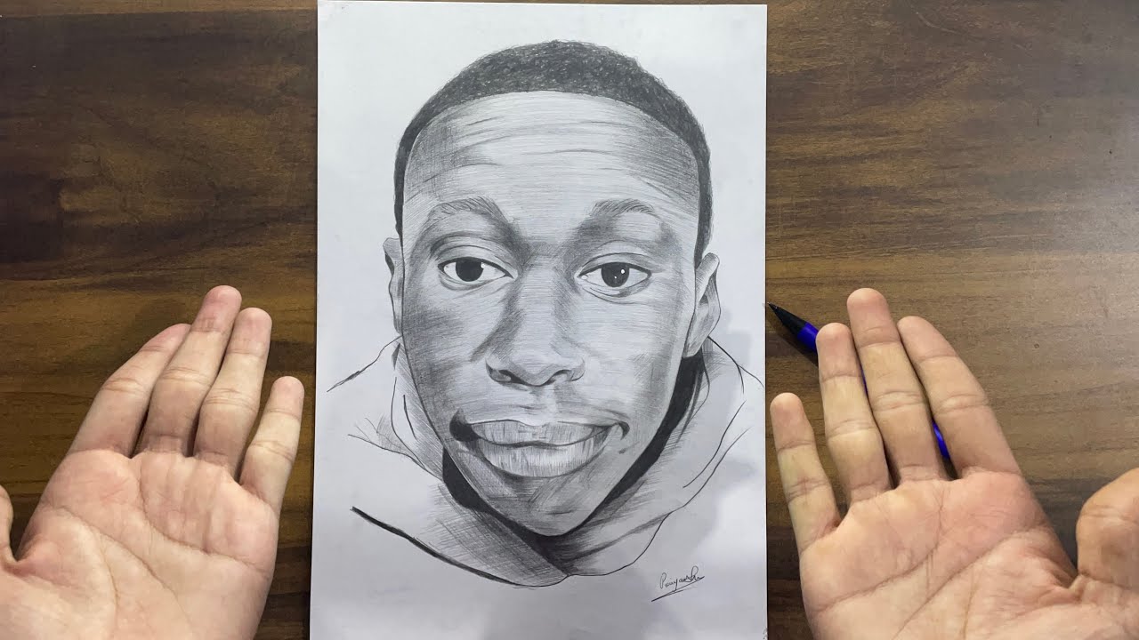 I tried to draw Khaby lame #shorts - YouTube