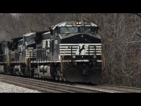[NS]9759 D9-40CW,8396 D8-40CW,9790 D9-40CW Leads NS 118 NB @ Five Row W/Horntaps - YouTube