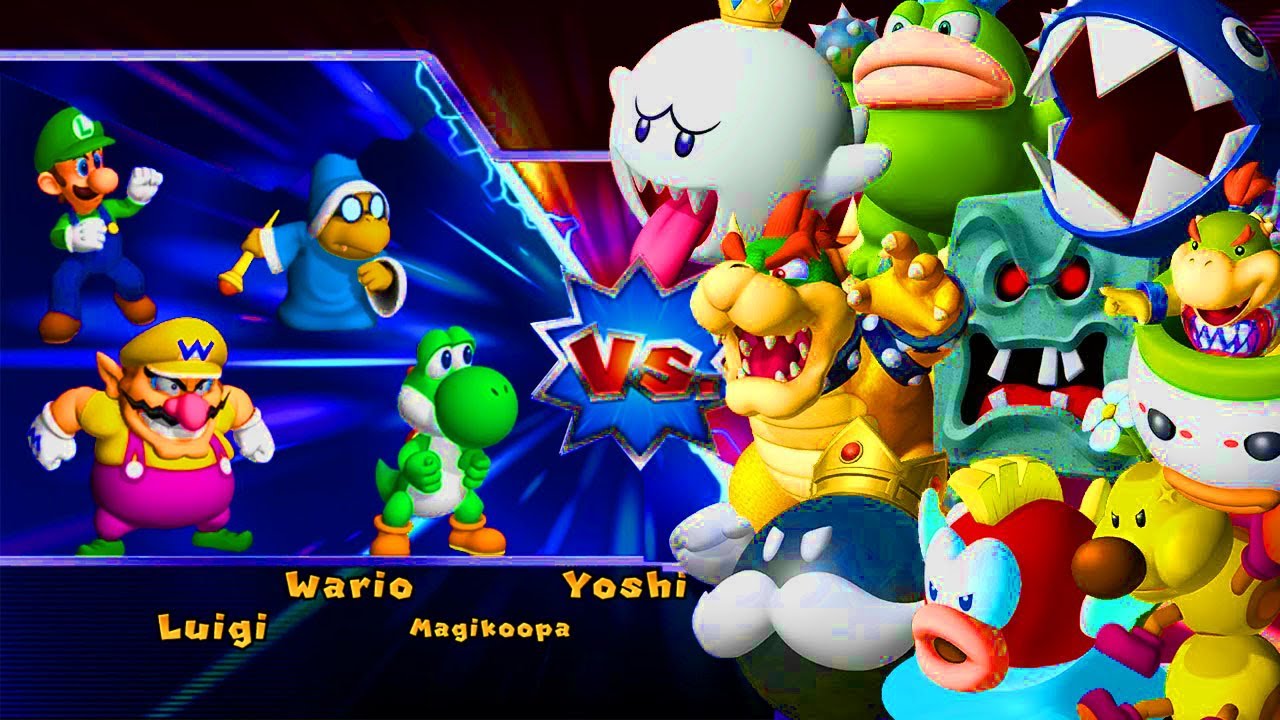 Mario Party 9 Boss Rush - Yoshi vs Kamek vs Wario (Master CPU) - YouTube