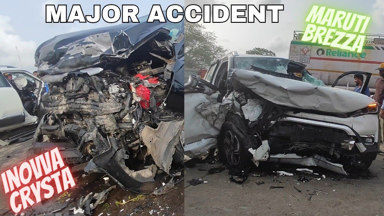 New Brezza Total Loss Major Accident At Jnpt Navi Mumbai New Brezza ...