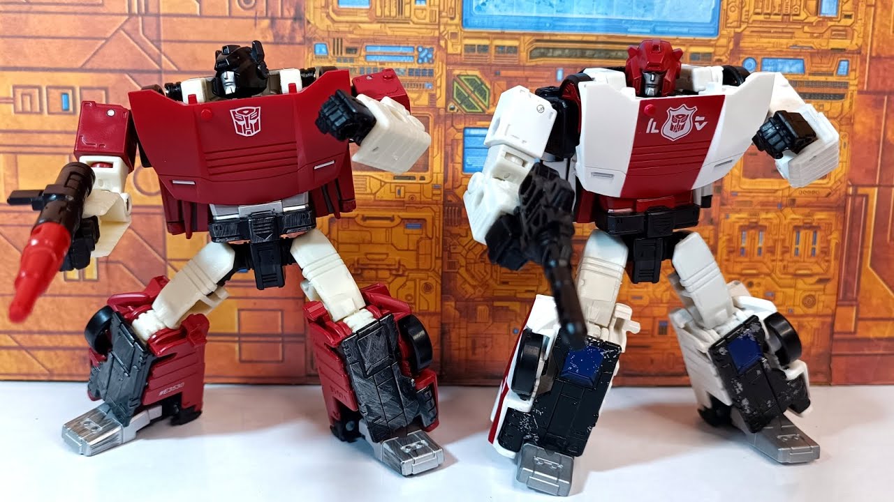 REVIEW TRANSFORMERS SIEGE RED ALERT & SIDESWIPE en español - YouTube