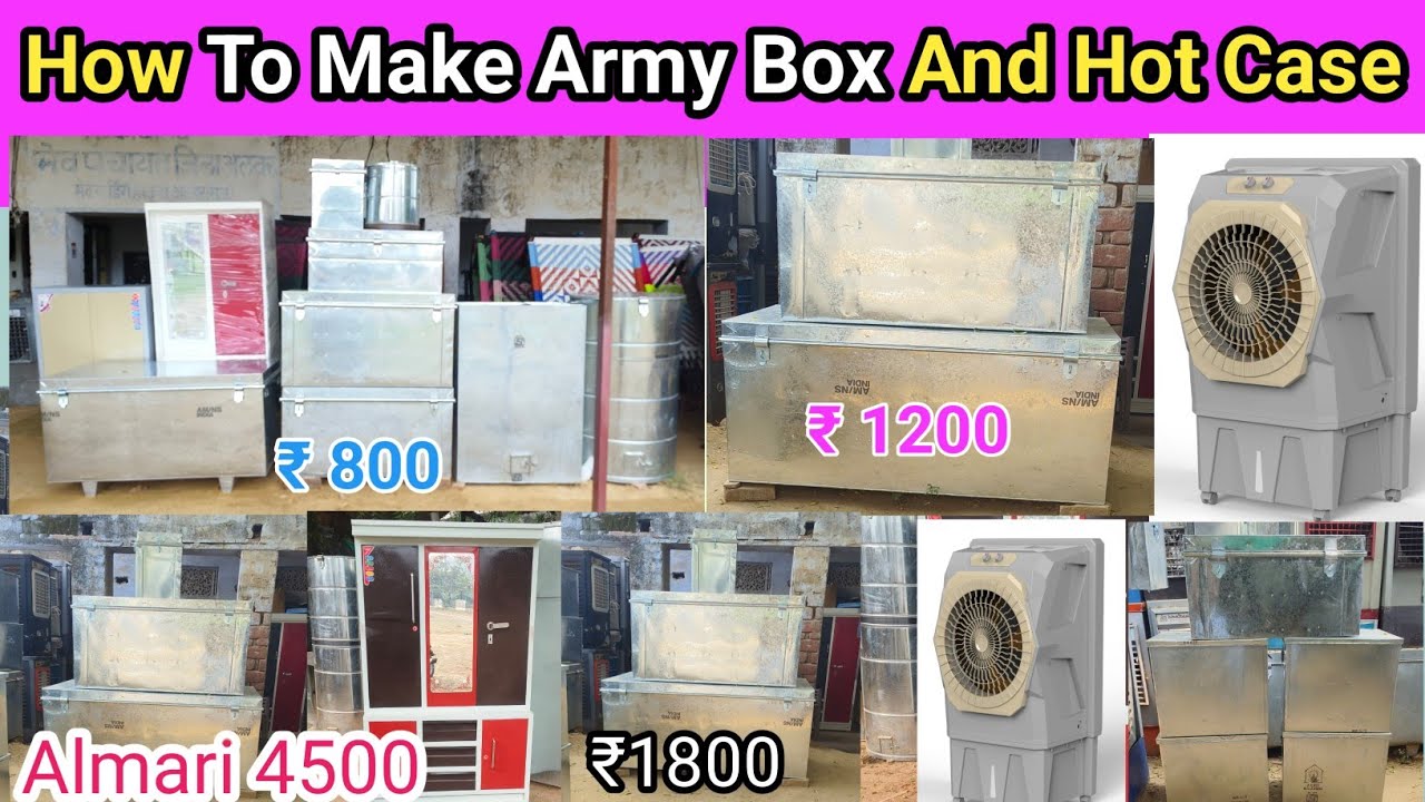 How To Make Army Box | box steel box। Sanduk tanki hacks # ...