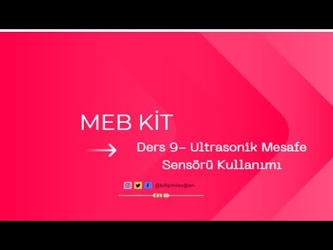 MEB KİT -Ders 9 - Utrasonic Mesafe Sensörü Kullanım #pictoblox #shorts ...