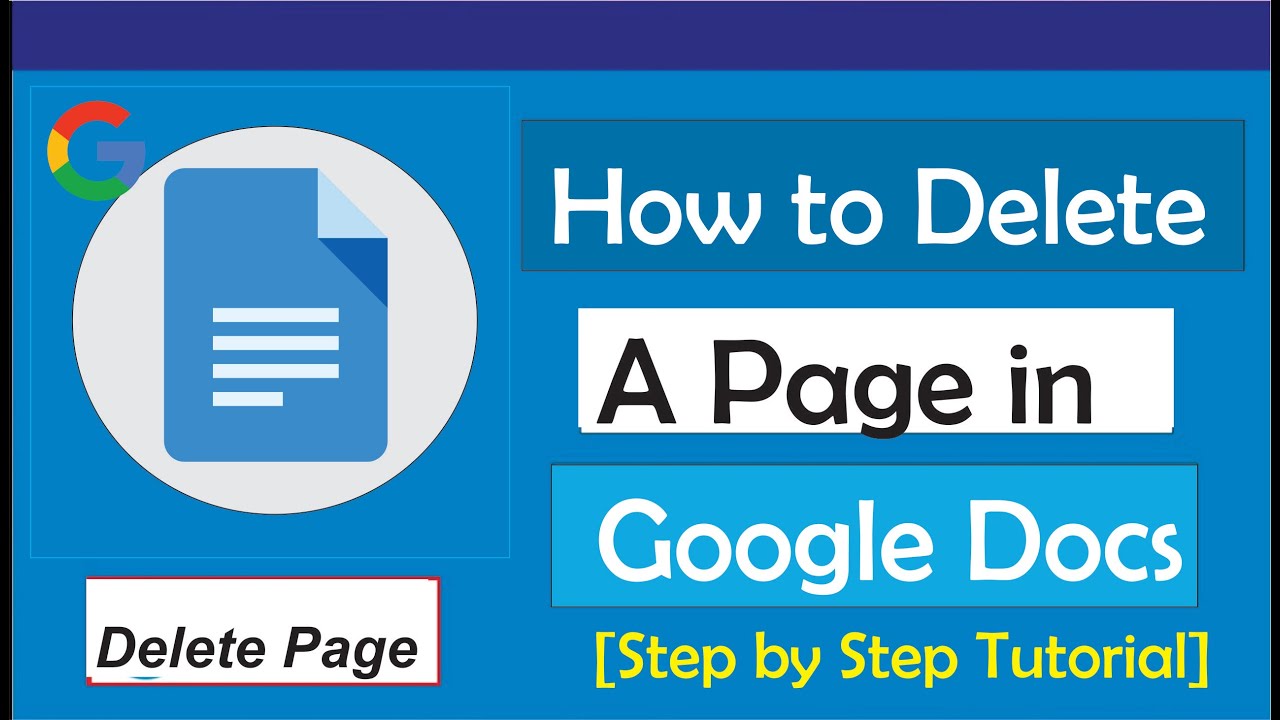 How to delete a page in google docs - delete a blank page in google ...