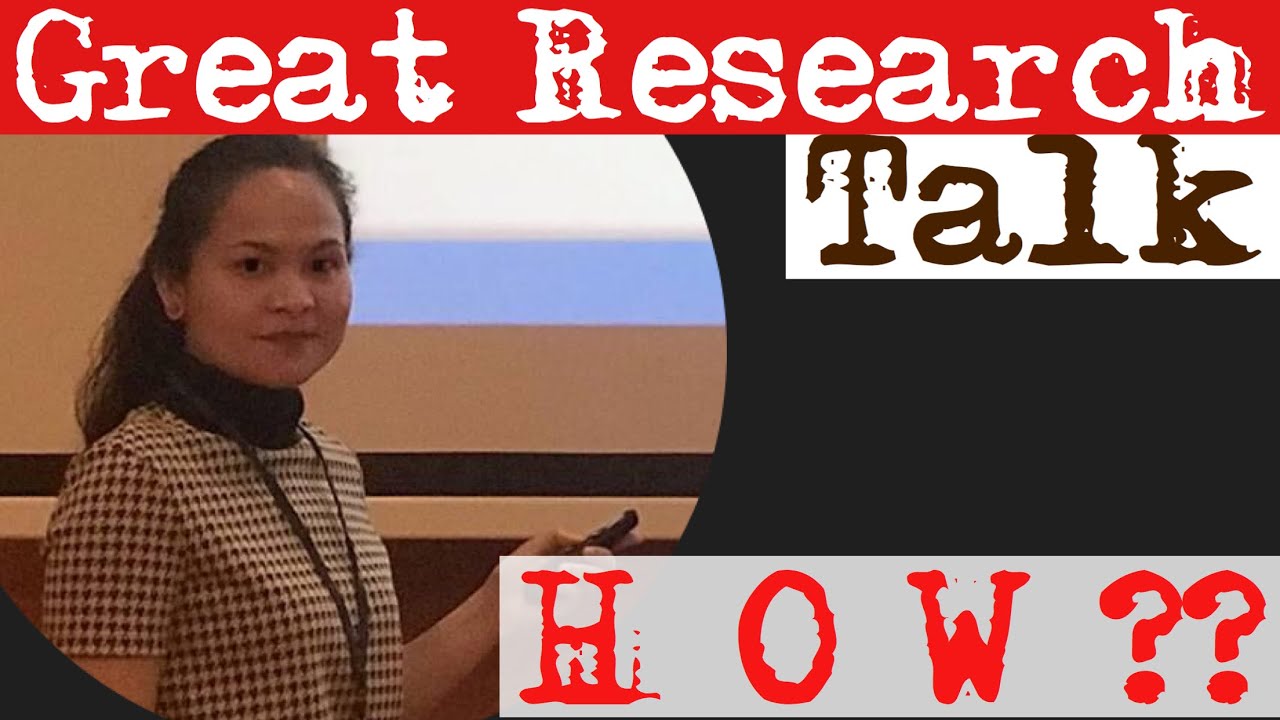 How to Give a Great Research Talk - YouTube