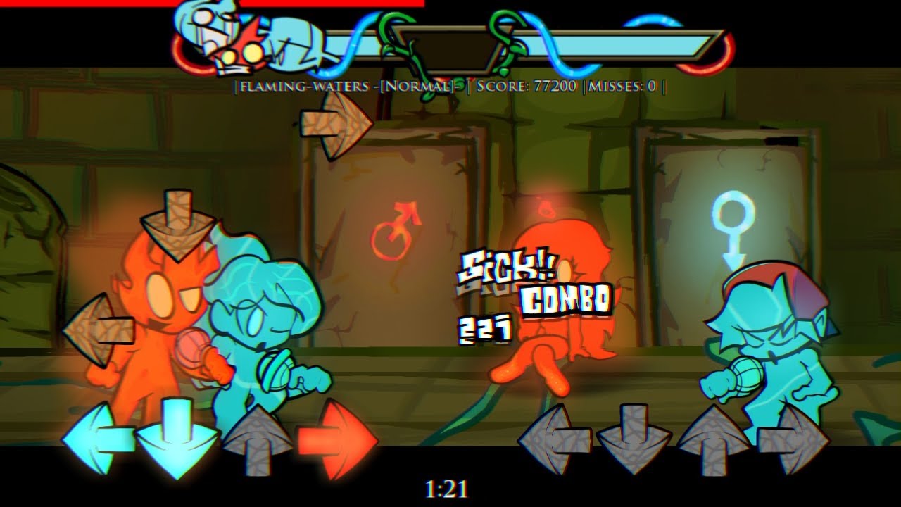 FNF - Net Games Fever! - Flaming Waters (by alwk & InVoidMusic) - [FC ...