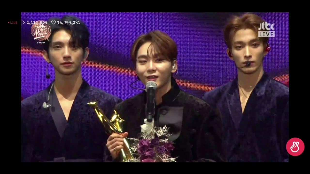 200105 SEVENTEEN (세븐틴)_Win Best Album (speech) @Golden Disk Awards 2020 ...
