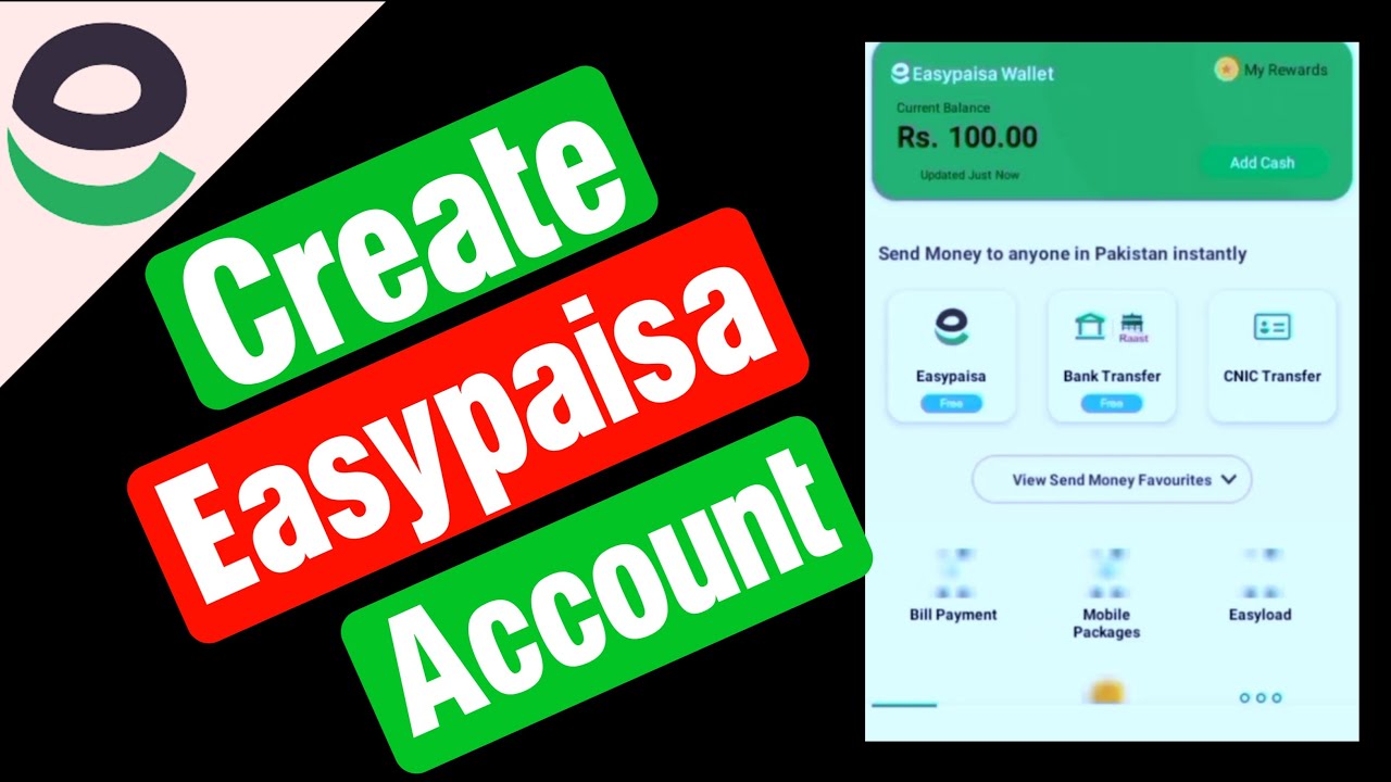 how to create Easypaisa account | Easypaisa account kaise banaye ...