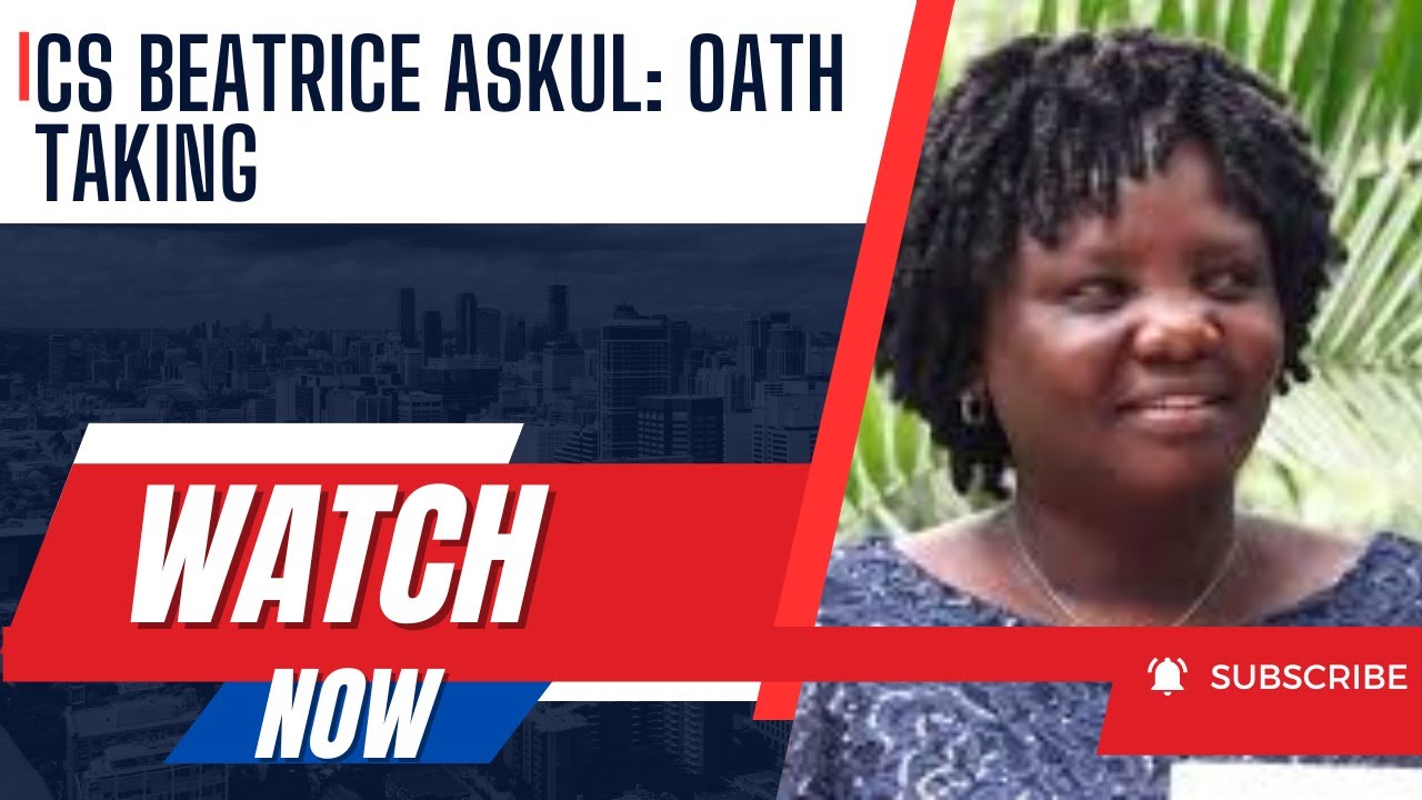 CS for EAC, Beatrice Askul Taking oath - YouTube