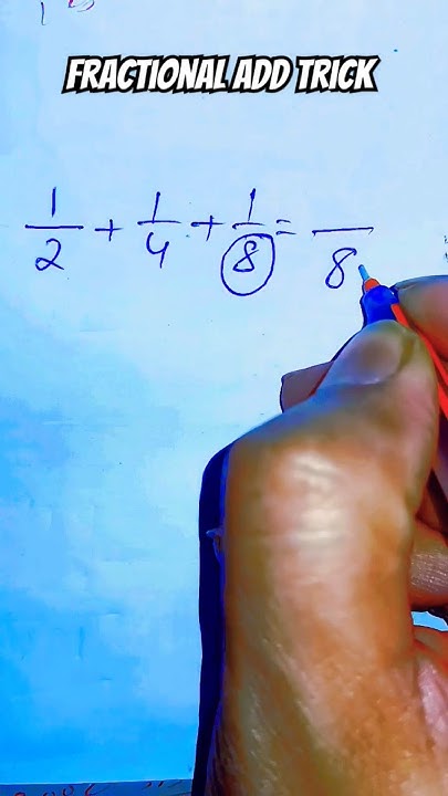 Fractional add short trick #maths #mathstricks #shorttrick #shorts - YouTube