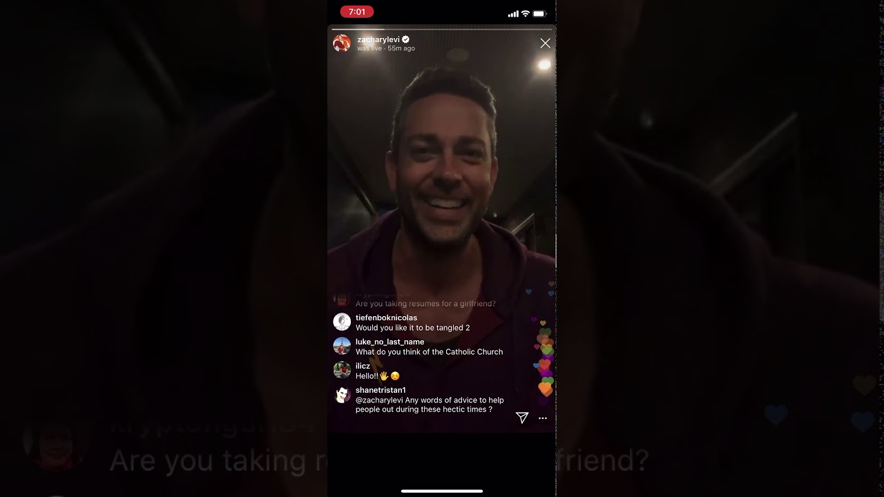 Zachary Levi Instagram Live - March 15, 2020 - YouTube